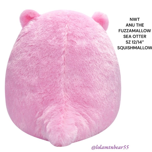 Squishmallows | Toys | Nwt Anu The Fuzzamallow Sea Otter Lrg Size 214 ...